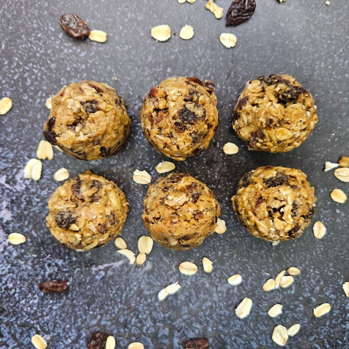 Oatmeal Raisin Protein Ball Goldenstatechefco